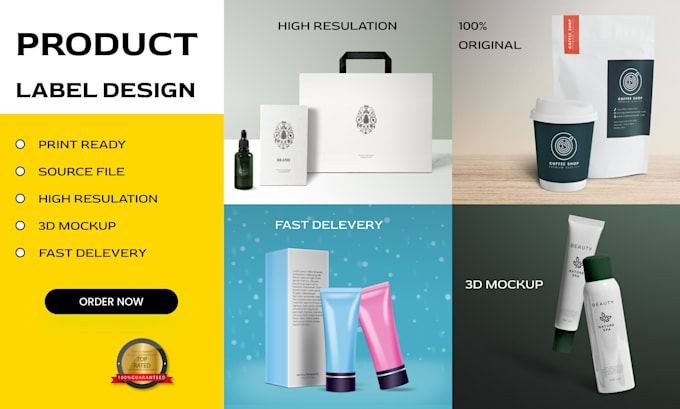 Create custom product packaging, label box sticker and bottle packet ...