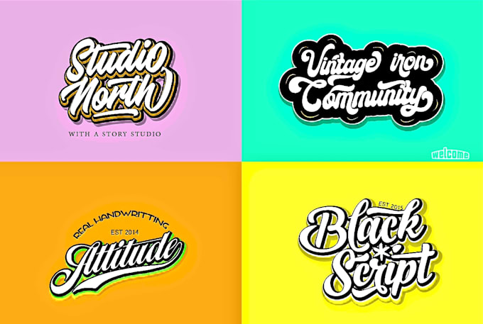 Typography, handwritten and signature script logo by Shanokhan1 | Fiverr