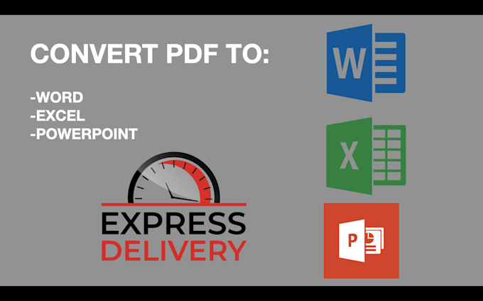 Convert pdf to word, excel, powerpoint by Nicole336 | Fiverr