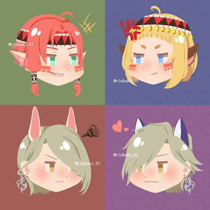 Create a chibi icon of your character by Rinkako01 | Fiverr