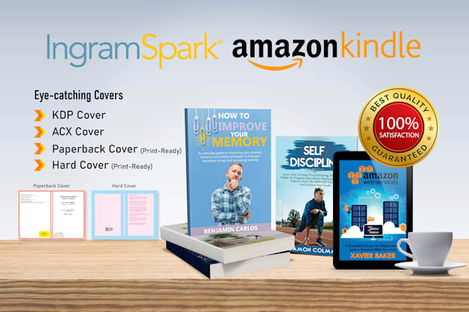 Make excellent book cover and good book cover, unique design for amazon ...