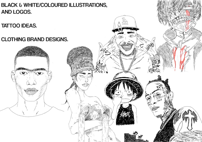 Create a very accurate lineart design by Not6eex | Fiverr