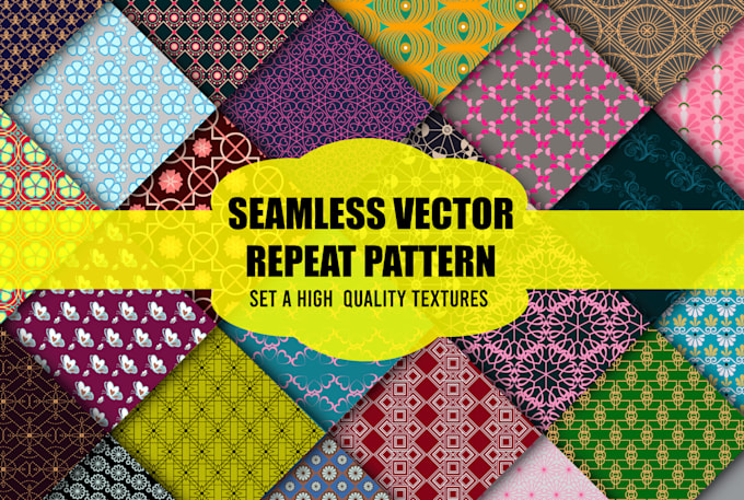 Design geometric, seamless repeat pattern by Shahanazany | Fiverr