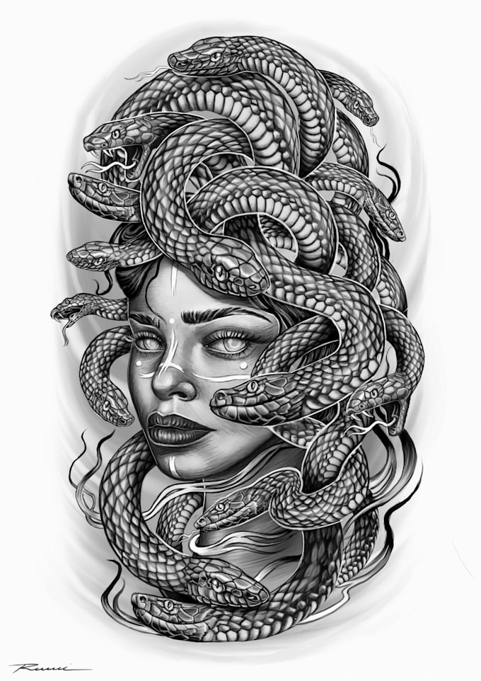 Create an amazing custom tattoo design for you by Rumitattoo | Fiverr