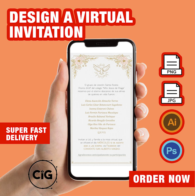Design a virtual invitation by Cig_prodesign | Fiverr