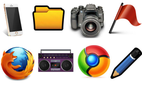 Create modern 3d icons and icons of set for your business by ...