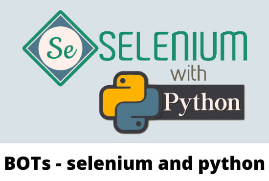 Develop bots using selenium and python by Justinvu | Fiverr Develop bots using selenium and python by Justinvu | Fiverr
