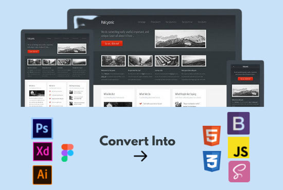 Do responsive html, css, and bootstrap website by Joney_miah | Fiverr
