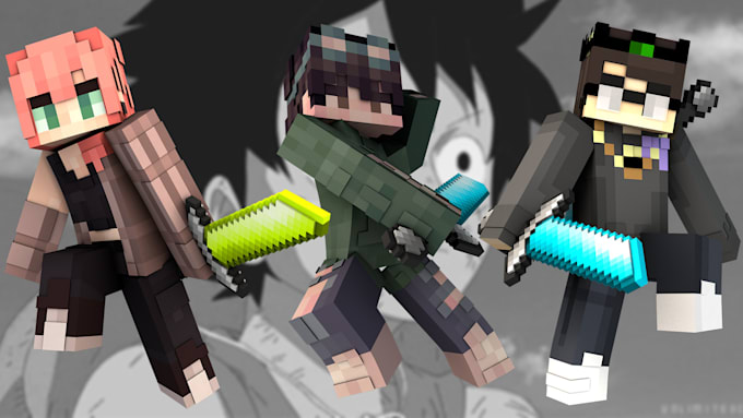 Design over 10 minecraft renders within 24 hours by Jocemc_designer ...