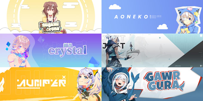 Design awesome vtuber and streamer banner by Jakiik | Fiverr