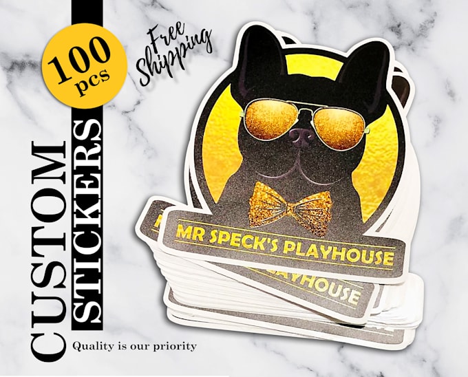 Print your logo stickers and labels by Babak1987 | Fiverr