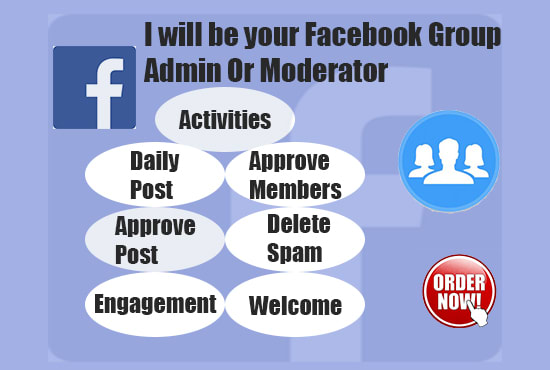 Be your facebook admin or moderator by Ridwan_1seo | Fiverr
