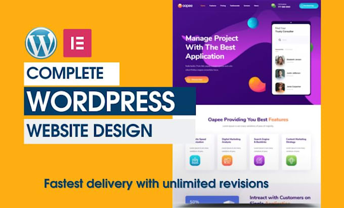 Design wordpress website, elementor landing page design by Tech_premier | Fiverr