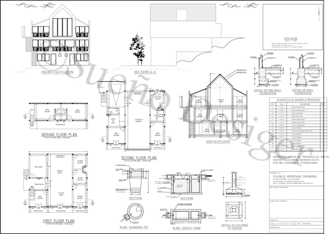 Architectural layout detail plan by Suenodesigner | Fiverr