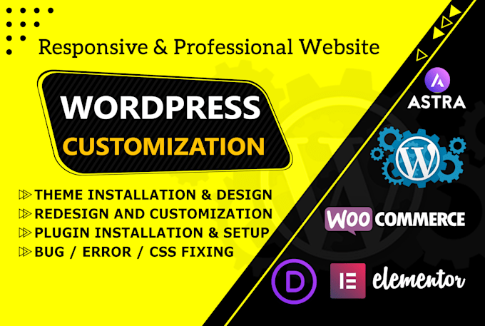 Do Wordpress Theme Customization Or Redesign Website By Sajibwap Fiverr