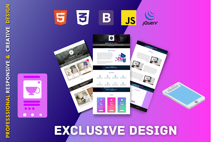 Create html css website, psd to html, figma to html web by Rakibul_hasan4 | Fiverr
