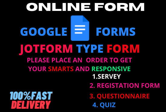 Create responsive online form quiz survey using google forms by ... Create responsive online form quiz survey using google forms by ...