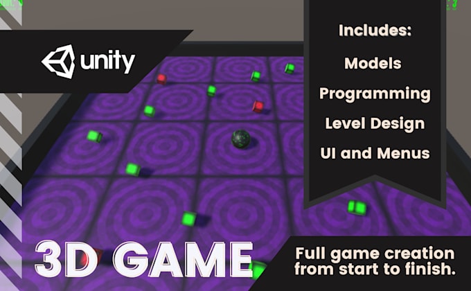 Develop a complete 3d game in unity by Kryptghoulart | Fiverr