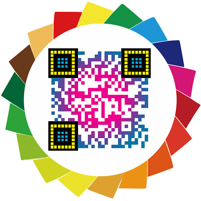 Make a beautiful and attractive qr code with logo it carry email sms ...