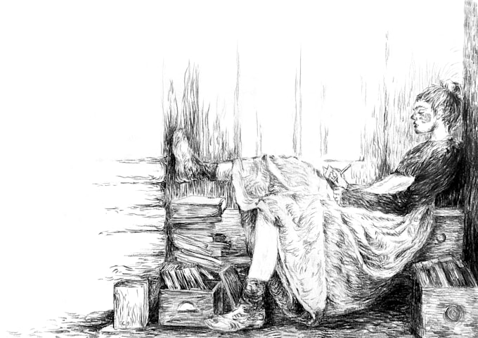 Illustrate anything for you using my professional line art style by ...