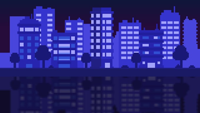 Create a custom pixel art background by Yunedev | Fiverr