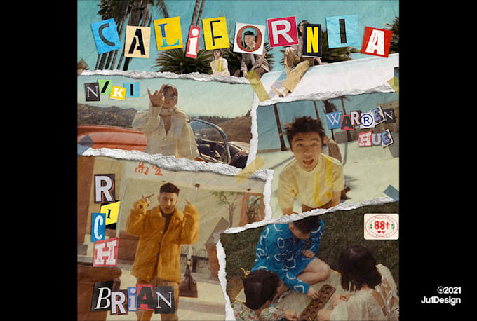 Design collage and paperlike album cover art by Ju1design | Fiverr