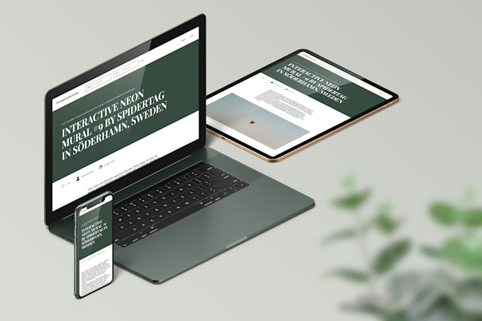Design a modern aesthetic website by Studio026 | Fiverr