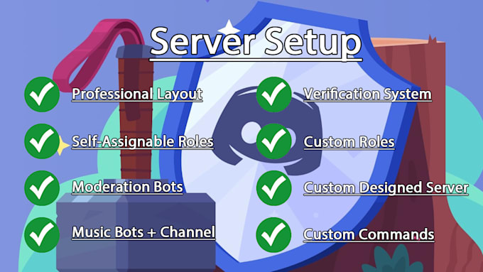 Professionally set up a discord server with a clean design by Zcurryy ...