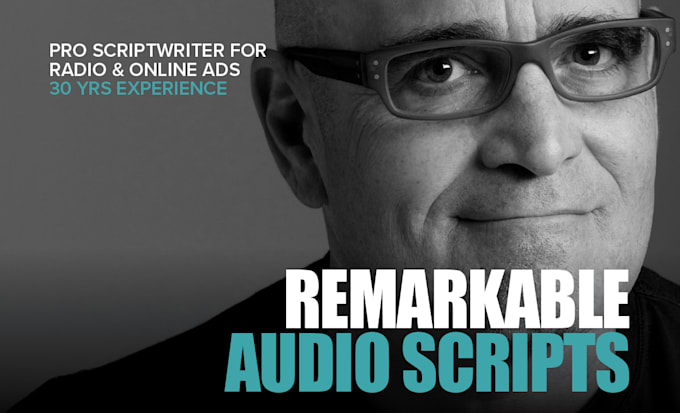 Write your radio, audio or vo script 30yrs exp ad scriptwriter by ...
