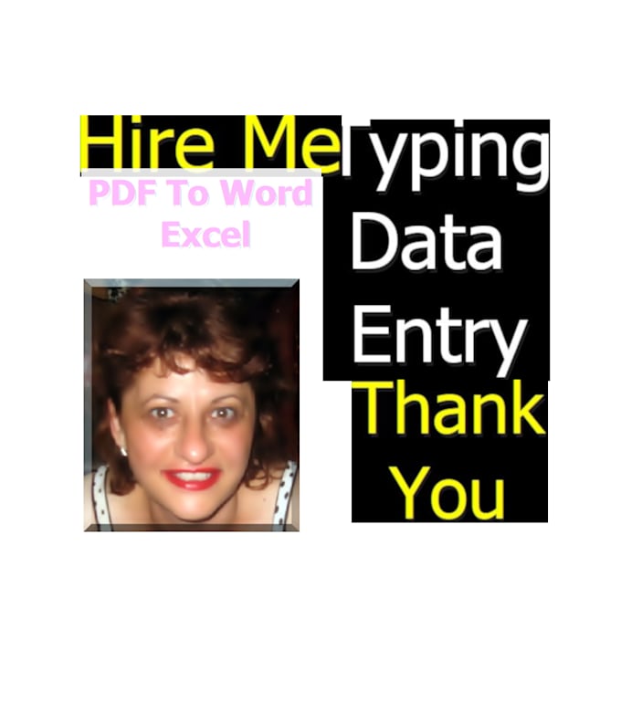 Any kind data entry, convert pdf to word excel,typing by Mihaelaneculae ... Any kind data entry, convert pdf to word excel,typing by Mihaelaneculae ...
