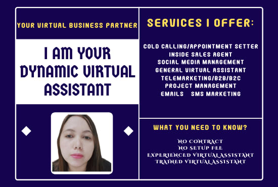 Be your dynamic general virtual assistant by Carineoperio960 | Fiverr