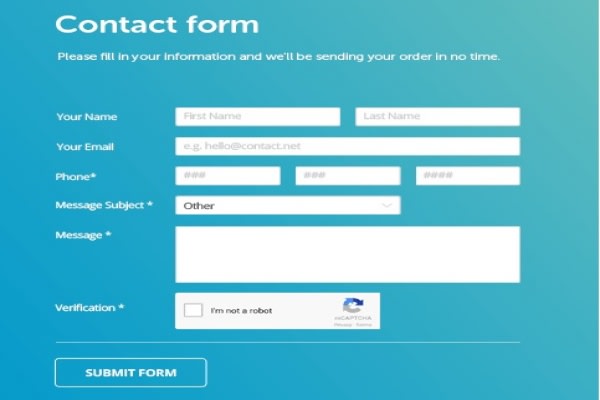 Do contact us forms submission by Kashifasghar1 | Fiverr
