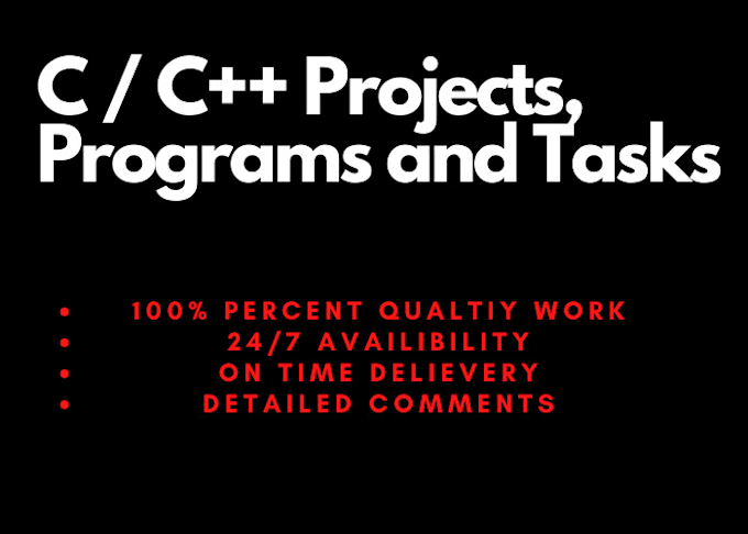 Do your c and c plus plus projects by Raofaizanapsacs | Fiverr