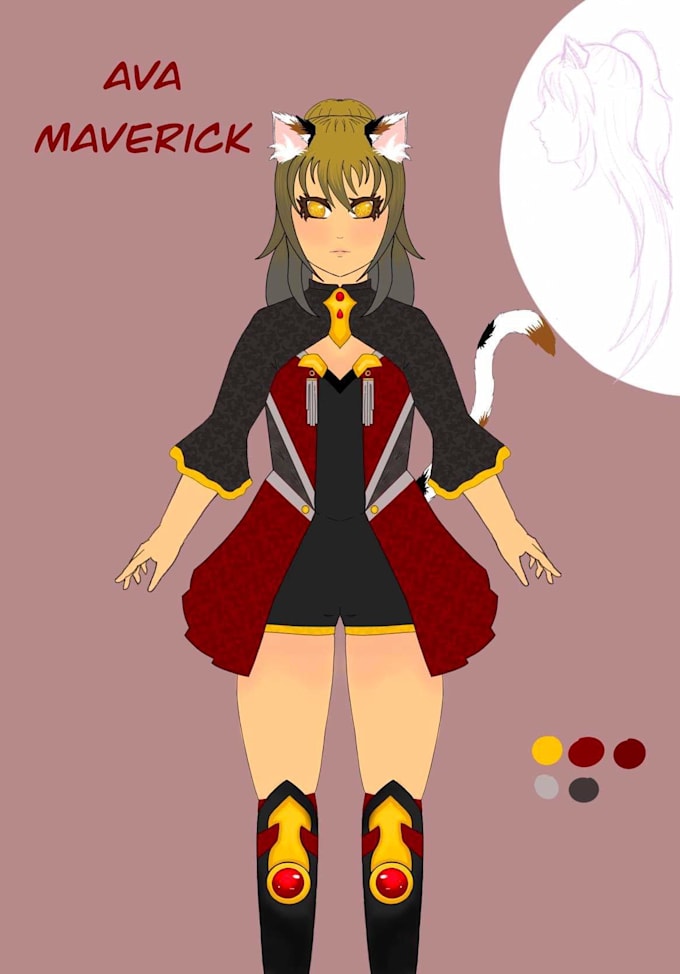 Make a simple outfit and or character design for you by Ghostysoda | Fiverr