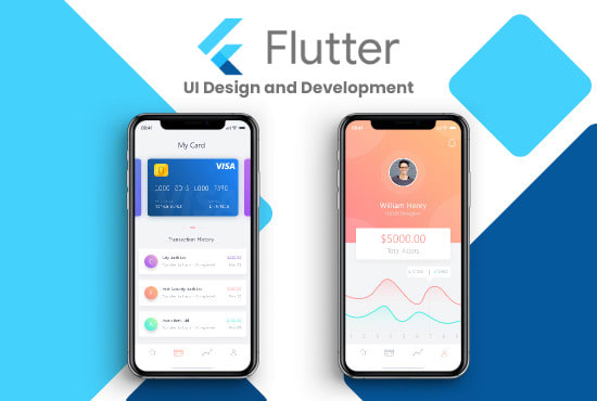 Develop mob app ui design for android and ios using flutter by ...
