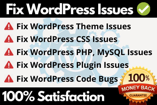 Resolve or fix wordpress issues, bugs, or errors by Enzosoft | Fiverr