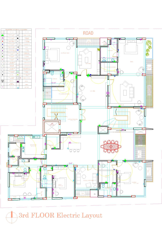 Create ergonomical electrical layout for interior design by D_karmoker ...