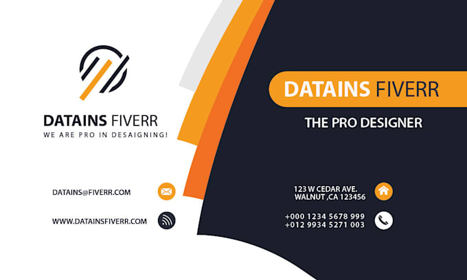 Design modern luxury business card and logo design by Datains | Fiverr