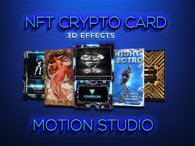 Create a unique 3d nft card for nft marketplace by Anakaan | Fiverr