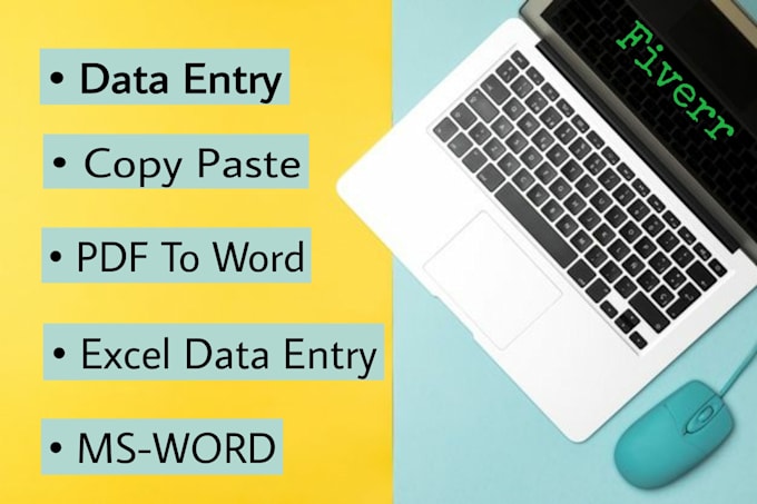 Do data entry, retype scanned page, pdf to word, copy paste, excel data ...