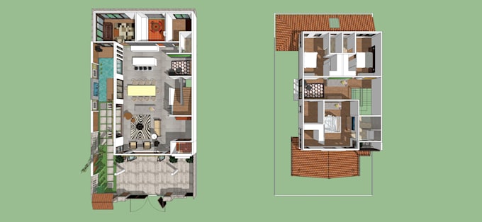 Do 3d floor plan isometric view by Amirlukman | Fiverr