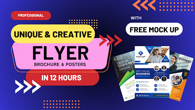 Do unique, creative, awesome, professional flyer or brochure design in ...