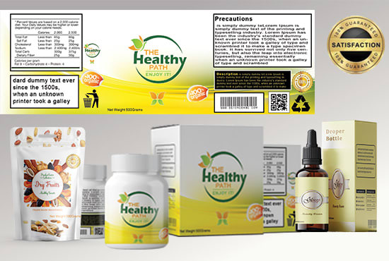 Do product lable and packaging designs with mockup presentation by ...