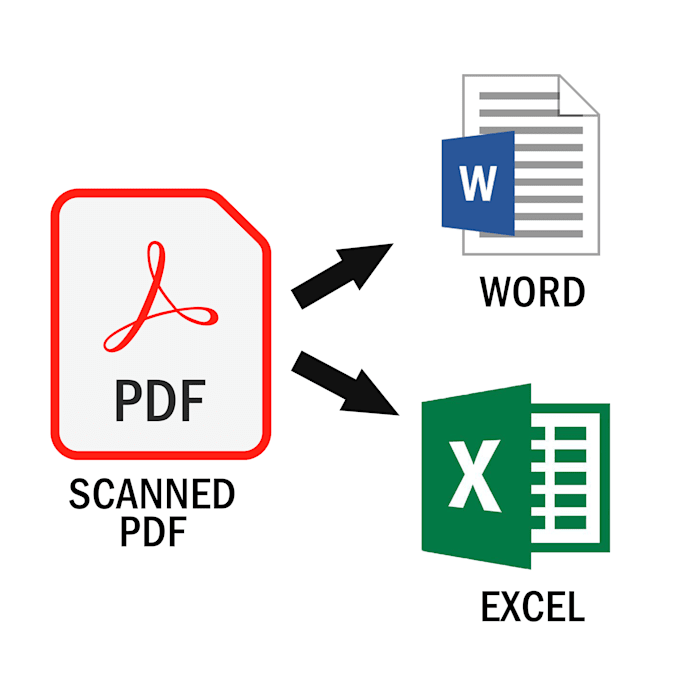 Convert scanned pdf into word or excel by Madrabbit_28 | Fiverr