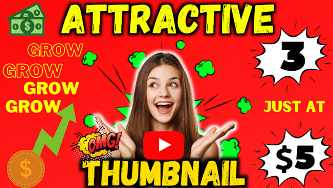 Do youtube thumbnail for you by Himani2003 | Fiverr