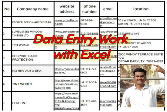 Do different types of data entry in excel sheet by Proactiverazib | Fiverr