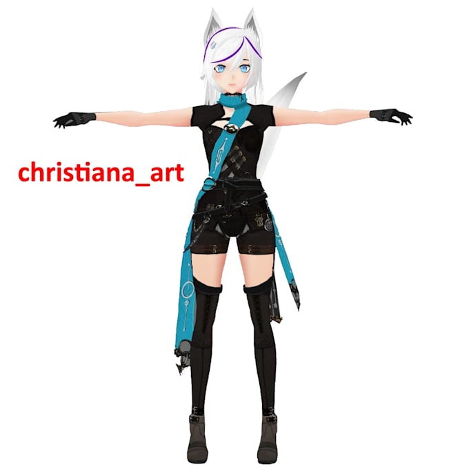 Create a custom vrchat avatar from scratch, 3d model, anime, furry by ...