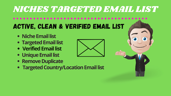 Collect niche targeted verified email and phone list for marketing by Trusted_it_bd | Fiverr