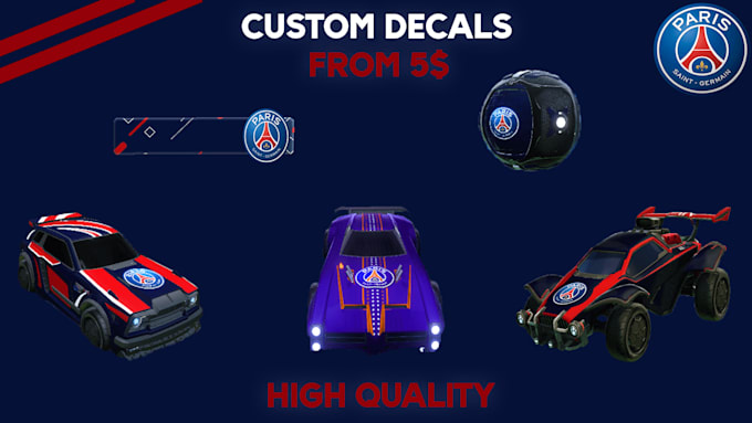 Make you a custom rocket league decals, balls and banners by Fabrelpb ...