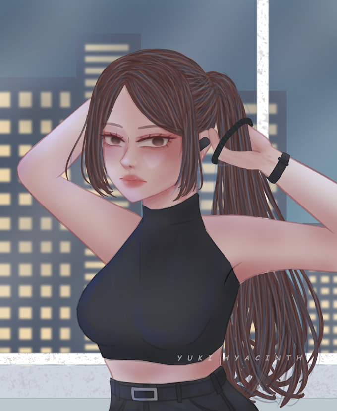 Do an illustration of either your oc, fanart or a portrait by ...